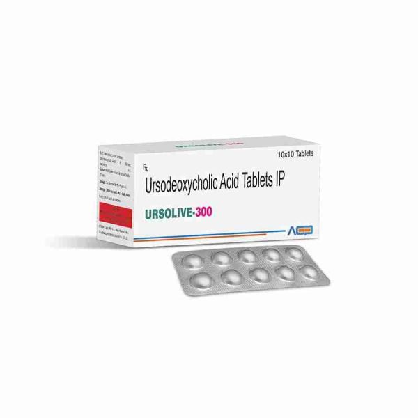 URSOLIVE 300 – Ursodeoxycholic Acid 300 mg Tablet