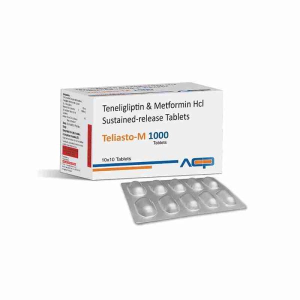 TELIASTO M 1000 – Anti-Diabetic Tablet | Asto Care Pharmaceutical