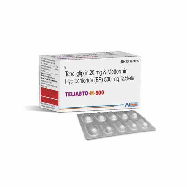 TELIASTO M 500 – Anti-Diabetic Tablet | Asto Care Pharmaceutical